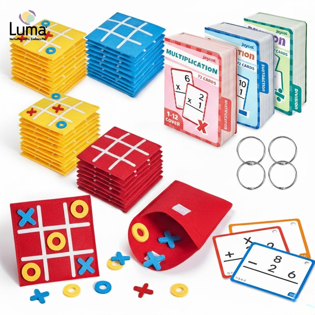 Math Flashcards + Tic Tac Toe Kit – Luma Pakistan
